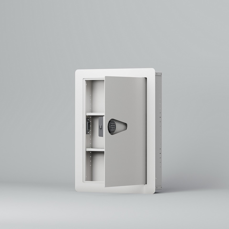 Wall Hidden Digital Keypad Flat Safe Box Fireproof Firearm Valuables ...