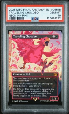 2025 MTG FINAL FANTASY COLORFUL CHOCOBOS-NEON INK PINK TRAVELING ...