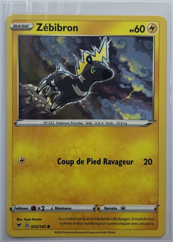 Zébibron 053/185 Commune Voltage Éclatant Épée Et Bouclier 2020 | eBay