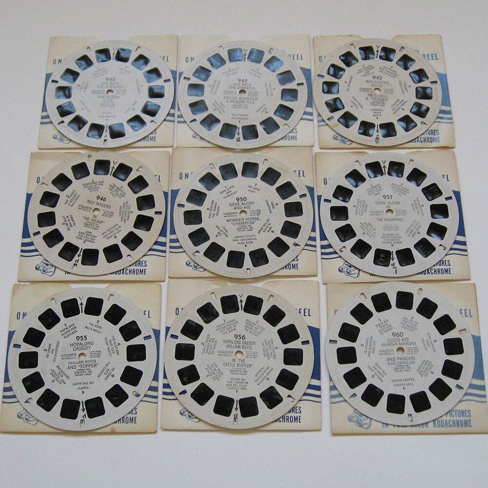 9 View-Master Reels 900 Series Cowboys Viewmaster | eBay