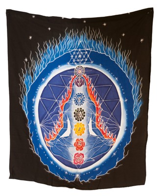 Batik Chakra Connection Hanging Cotton Handmade 106x90cm 6555 U | eBay ...