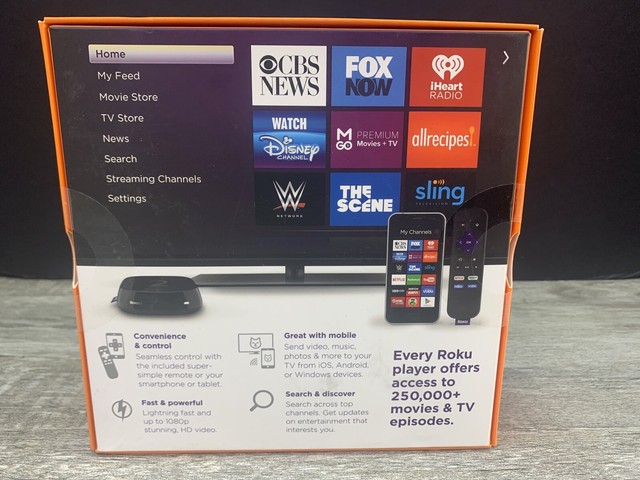 Roku HD Media Streamer 2nd Generation 2500x Black/purple for sale ...