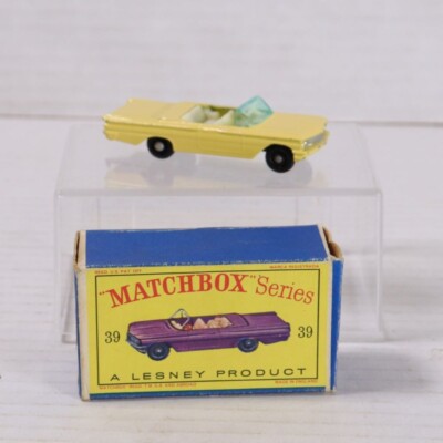 Vintage Lesney Product Matchbox Series #39 Pontiac Convertible (Y-#112 ...