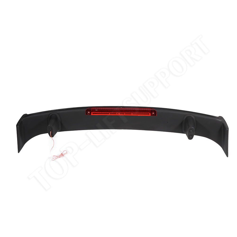 50" Universal For Flat Trunk Sedans Spoiler Wing & LED 3rd Brake Light ...