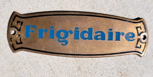 FRIGIDAIRE EMBLEM ~ VINTAGE ~ ART DECO ERA ~ AS FOUND ~ BLUE SCRIPT | eBay