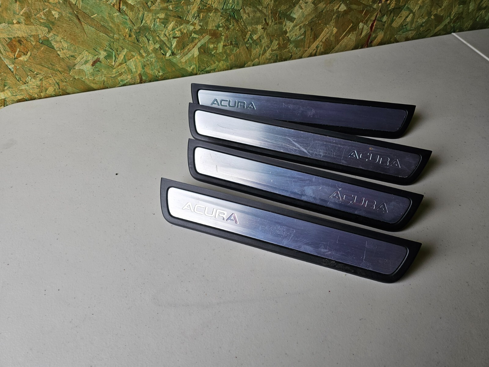 ACURA MDX ADVANCE 14-20 FRONT AND REAR DOOR SILL STOP SCUFF PLATE TRIM ...