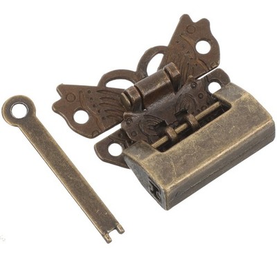 Chinese Style Decorative Lock Jewelry Box Latch with Lock for Wooden ...