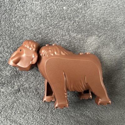 LEGO CITY big WOOLLY MAMMOTH MINIFIGURE ARCTIC brown missing tusks and ...