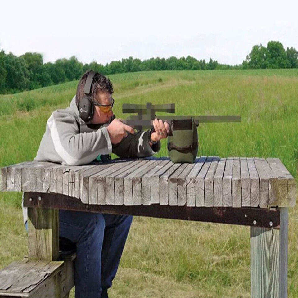 Shooting Hunting Range Sand Bag Combo Set Rifle Gun Bench Rest Stand ...