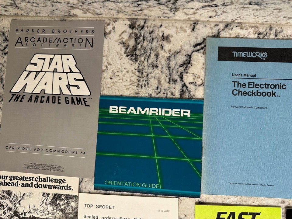 COMMODORE 64 128 Vintage Lot Of 15 Game/Program Manuals User Guides C64 ...
