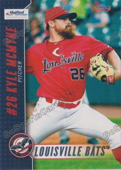 2017 Louisville Bats Kyle McMyne RC Rookie Cincinnati Reds | eBay