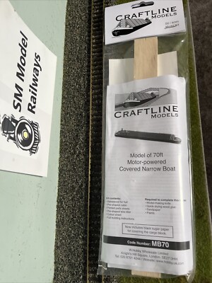 Craftline Models MB7 70FT Motor Powered Covered Narrow Boat Model Kit 00 | eBay UK