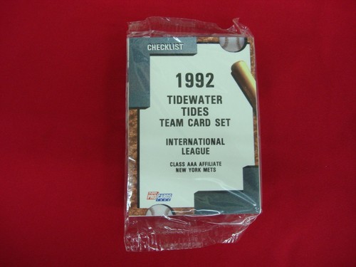 1992 TIDEWATER TIDES FLEER PROCARDS MINOR LEAGUE BASEBALL TEAM SET NEW ...