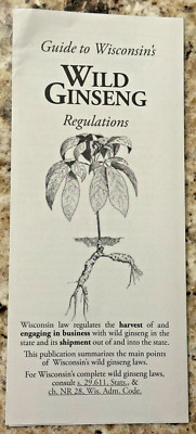 Wisconsin Guide Wild Ginseng Regulations Harvest Engaging in Business ...
