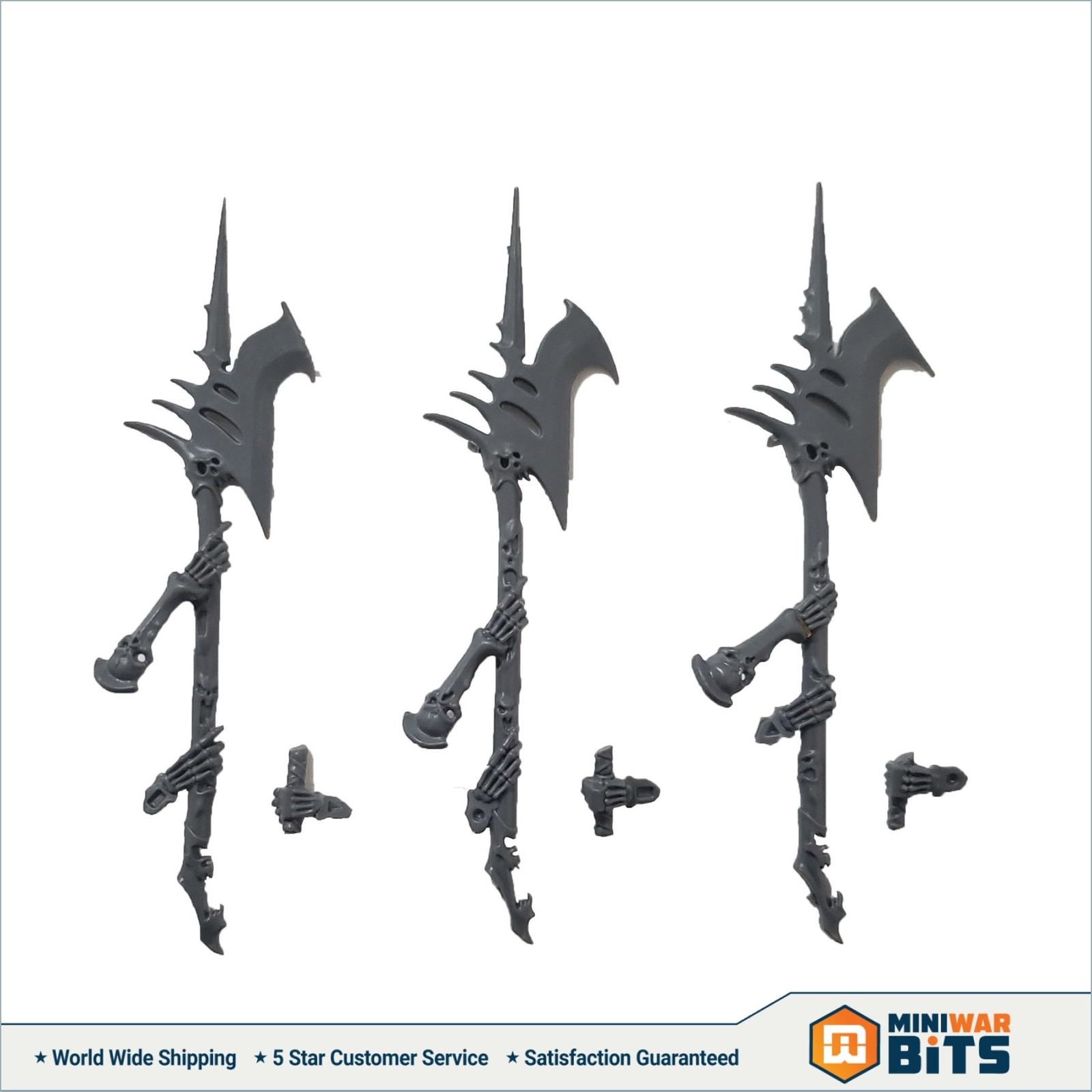 Immortis Guard Spiked Halberd Bits - Warhammer AOS Ossiarch Bonereapers ...