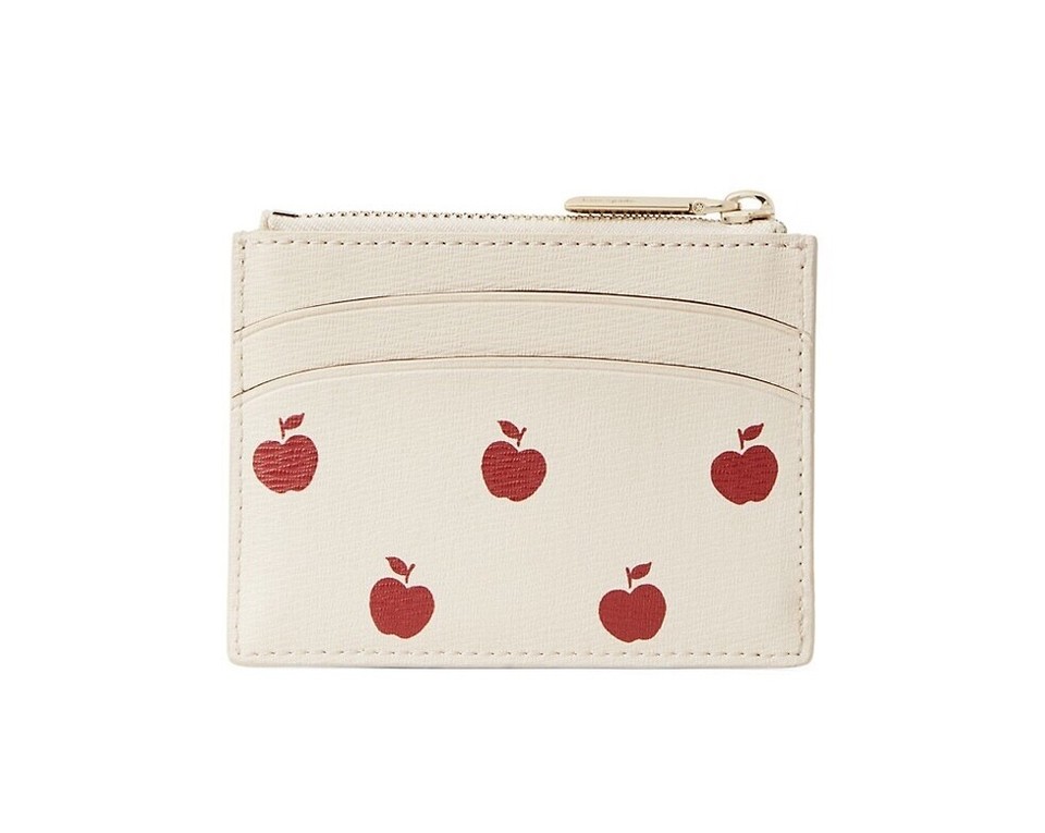 Original Packaging NWT Kate Spade Apple Toss Card Case Mini Wallet W ...