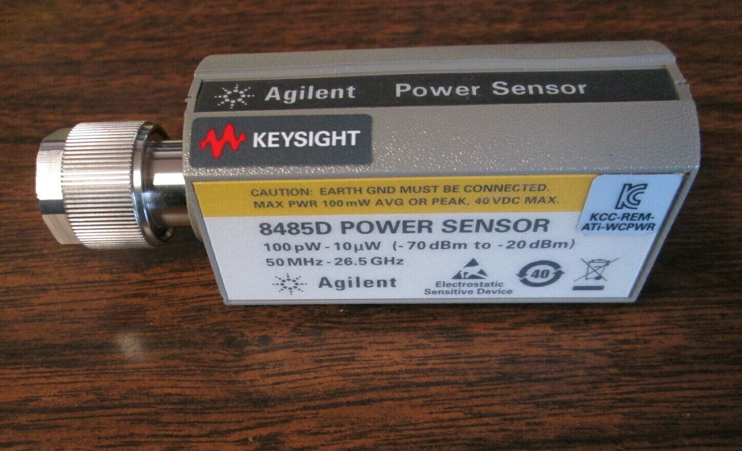 Agilent 8485D 50MHz - 33 GHz opt 033 TESTED RF Power Sensor for HP ...
