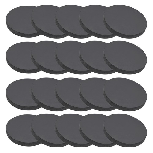 20 Pcs 45mm ID x 6mm Thick Rubber Solid Discs Washers, Black | eBay