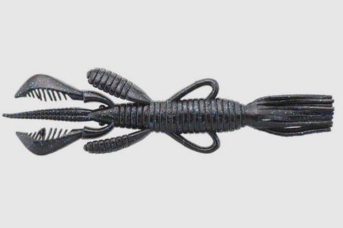 Jackall Soft Lure Pine Shrimp AR Custom 3.5 Inch Black Blue Flake (9416 ...