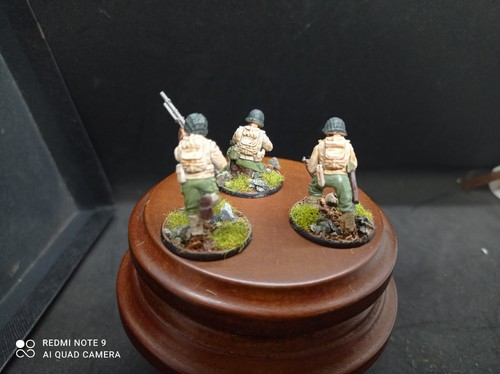Bolt Action 28mm WW2 US Rangers Army 10 men Squad PROPAINTED Warlord ...