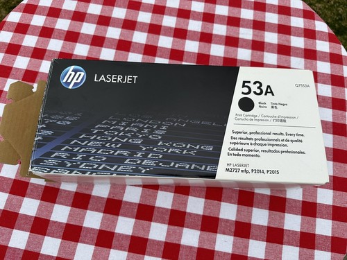 Genuine OEM Sealed HP 53A Q7553A Black LaserJet Toner Print Cartridge ...