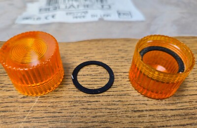9001A7 SQUARE D AMBER PUSH BUTTON LENS FOR SELECTOR SWITCH LOT OF 2 NEW ...