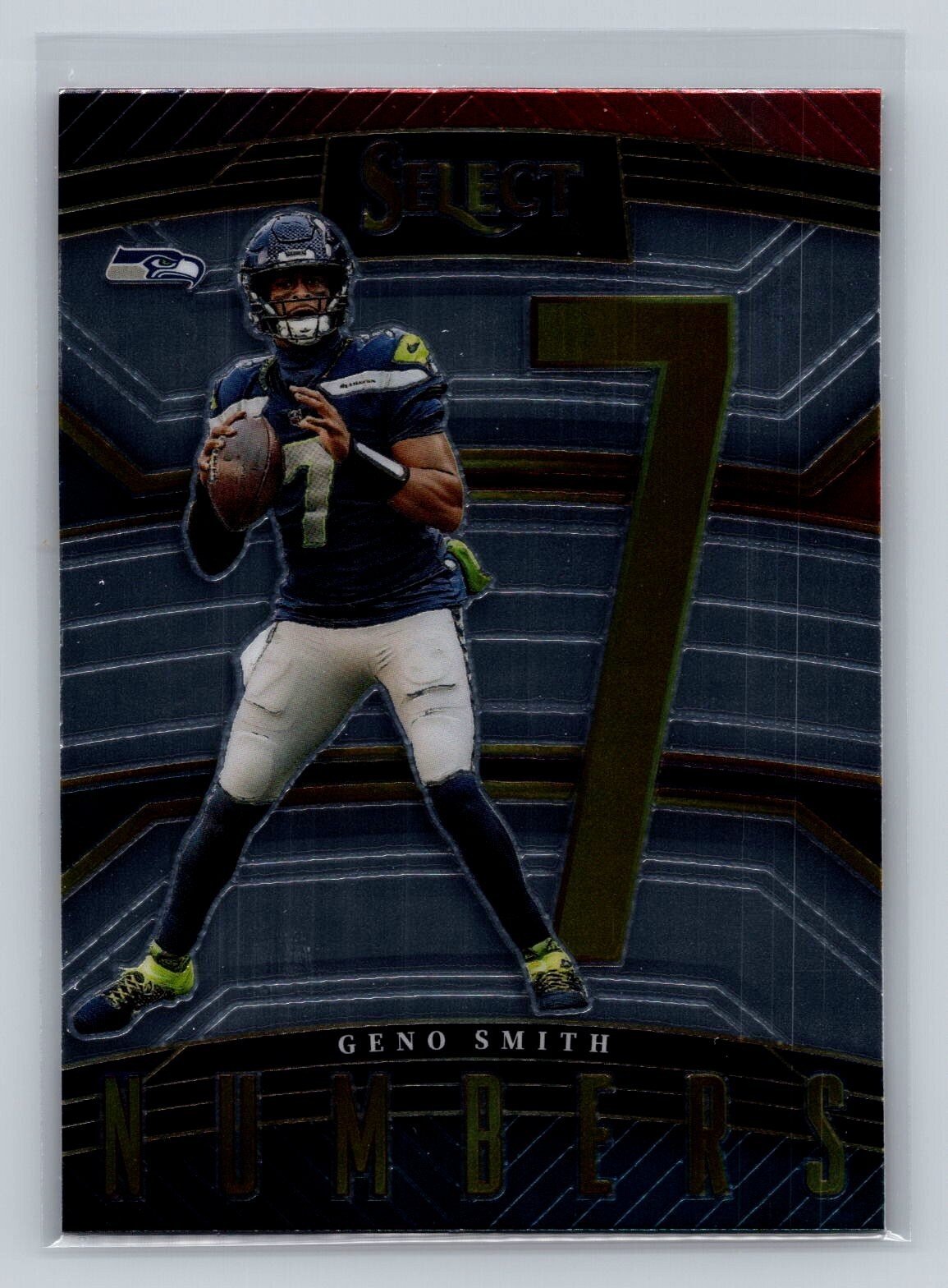 2022 Panini Select Numbers Geno Smith #SN-4 Seattle Seahawks Football ...