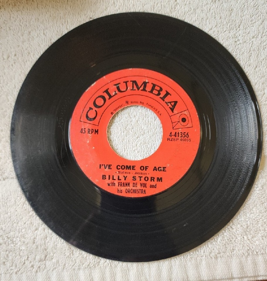 Billy Storm - This Is Always / I've Come Of Age 7” 45rpm 1959 Columbia ...