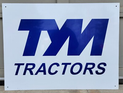 Vintage TYM TRACTORS Dealer Advertising Sign Double Sided Tin 32x24 | eBay