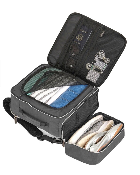 Biaggi Carry Cube Backpack Grey | eBay