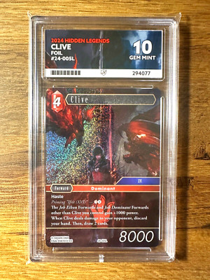 Final Fantasy TCG Hidden Legends Opus 24 Clive 24-005L *FOIL* - Ace ...