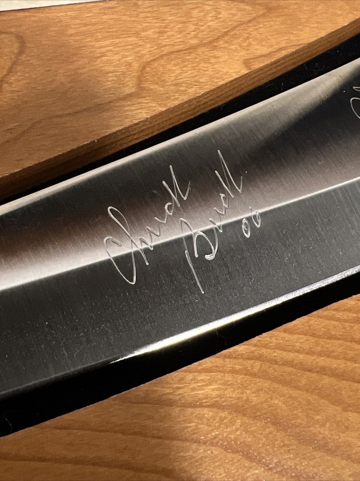 Buck Custom Knife 901LE Ribbon Cutting Scimitar Signed Blade Limited ...