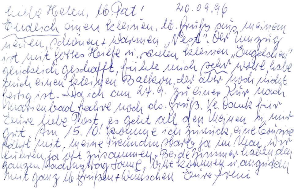 George Eliot an Helen, 1896: Umzug und Neuanfang Postcard | eBay