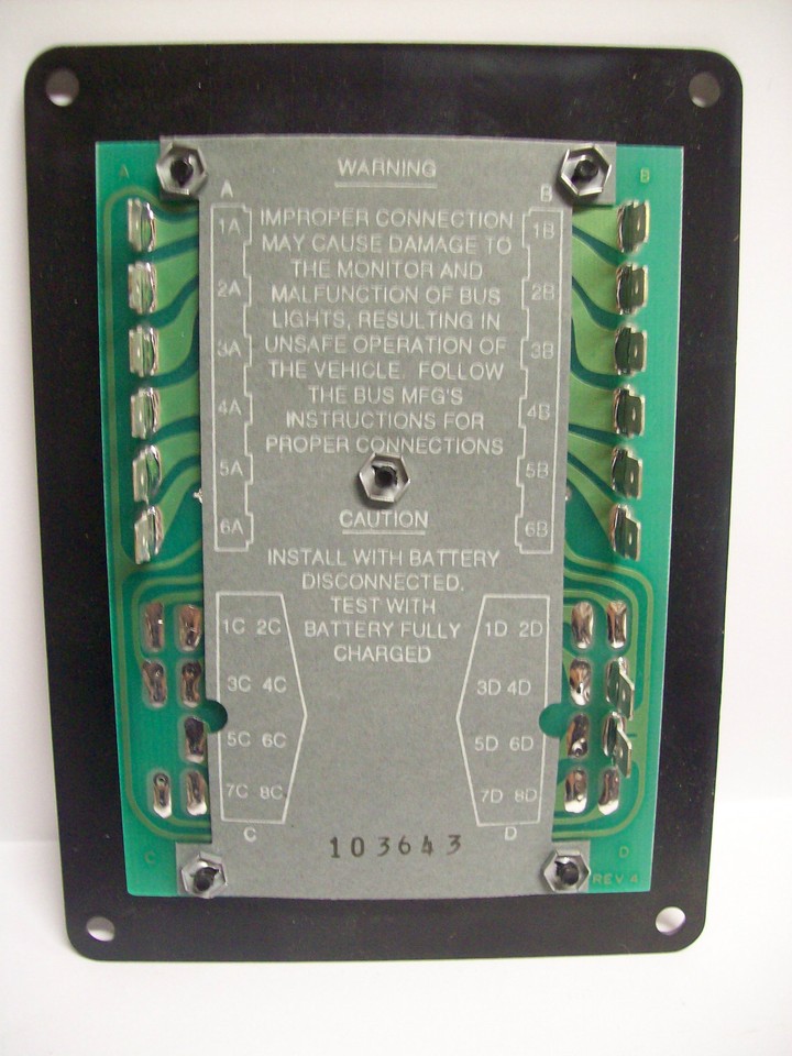 Doran 8 Lamp Warning Lights Monitor For Bus | eBay