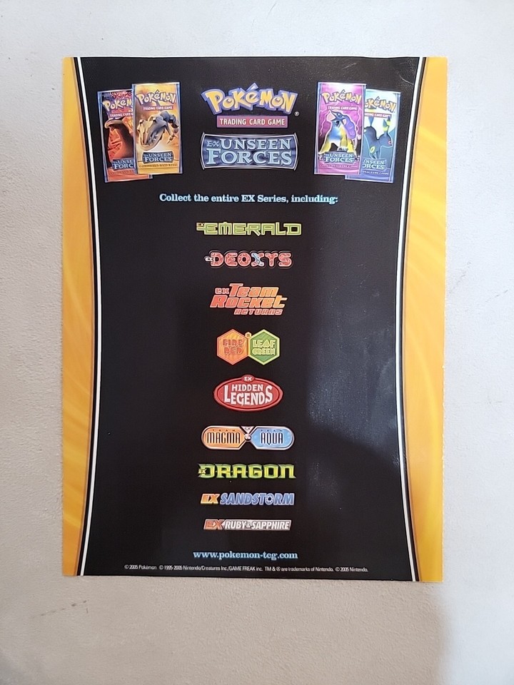 pokemon unseen forces stickers Nintendo power insert | eBay