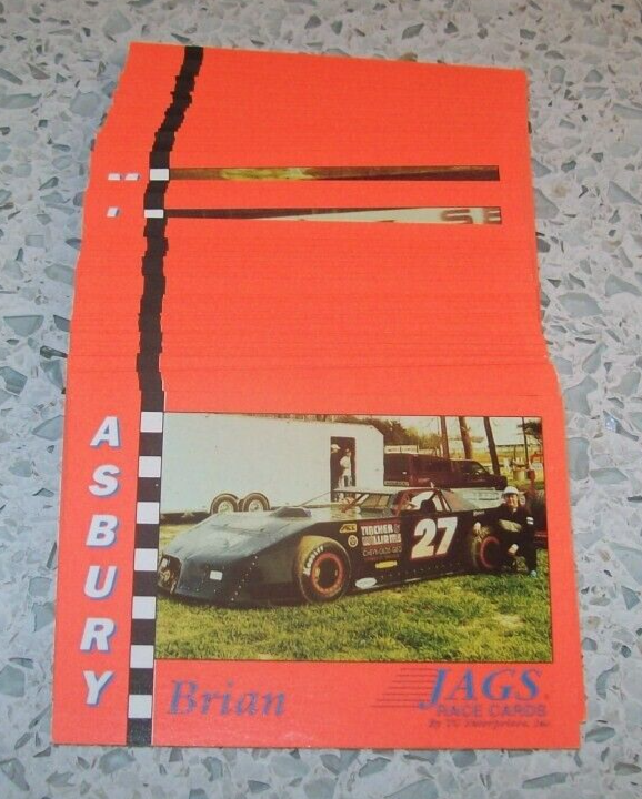 DIRT LATE MODEL JAGS RACE CARDS 1995 64 CARD COMPLTE TRADING CARD SET ...