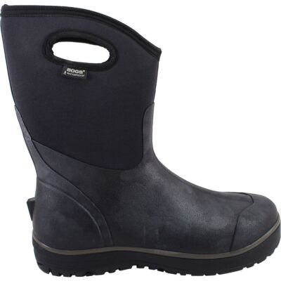 Bogs Men's Ultra Mid Waterproof Winter & Rain Regular Boot - Black ...