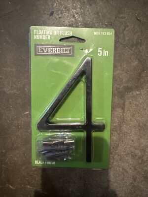 Everbilt Floating Or Flush House Number 4 | eBay