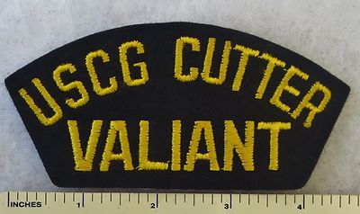 USCG CUTTER VALIANT - US COAST GUARD CUTTER WMEC-621 HAT / CAP PATCH ...