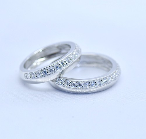 Unisex Wedding Engagement Band Ring Sterling Silver Size Z3 | eBay