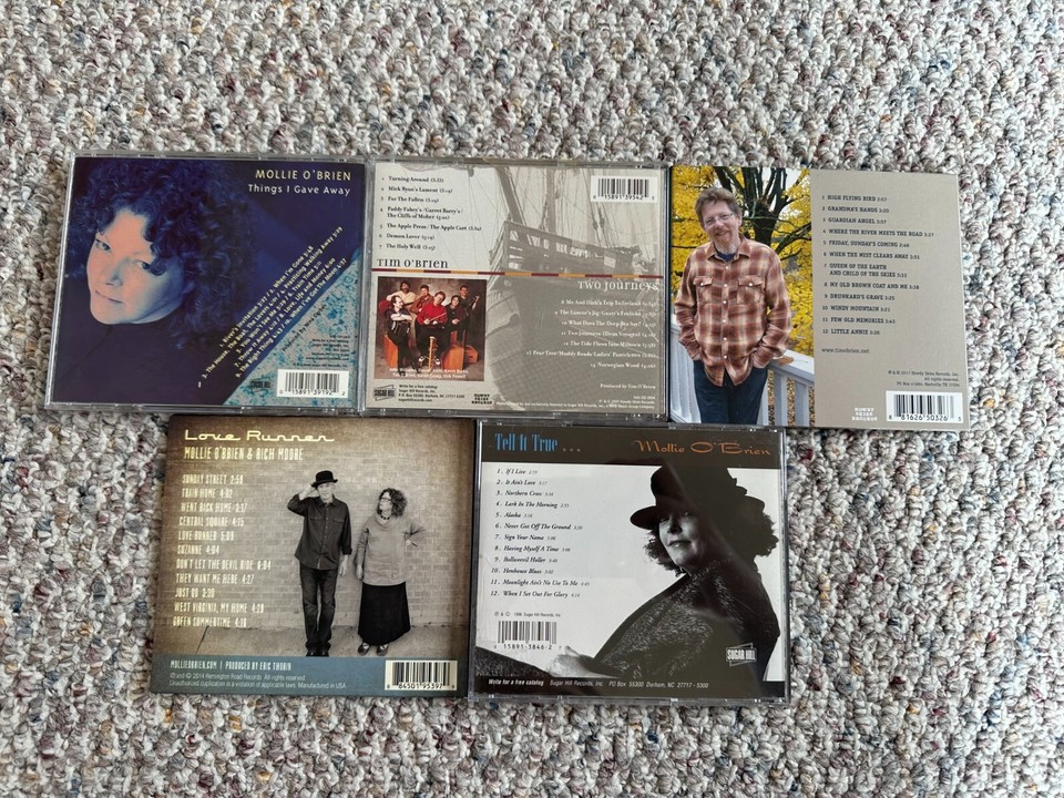 Tim and Mollie O'Brien CD Lot - Tell It True Love Runner Two Journeys ...