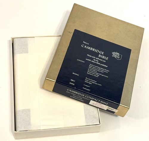 Cambridge Compact Bible With Box King James Leather 61XRL Red Letter ...