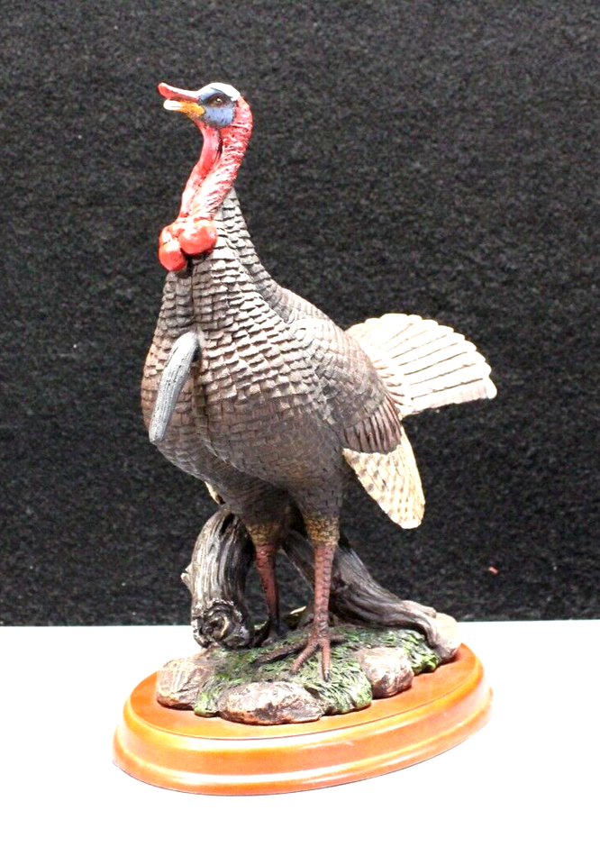 VINTAGE National Wild Turkey Federation Turkey Resin Statue (SET OF 2 ...