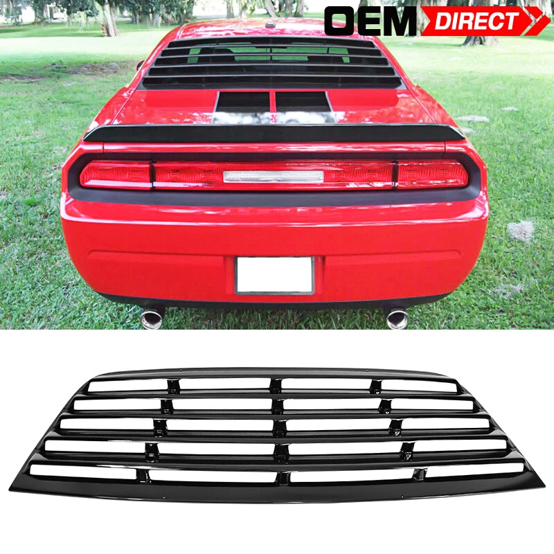 2008-2023 Dodge Challenger V2 Style Rear Window Louver PP, 47% OFF