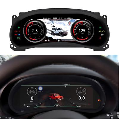 Fit Jeep Wrangler JK 2011-18 12.3"Car LCD Instrument Digital Cluster ...