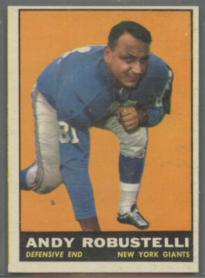 1961 Topps #91 Andy Robustelli New York Giants Hall-of-Fame | eBay