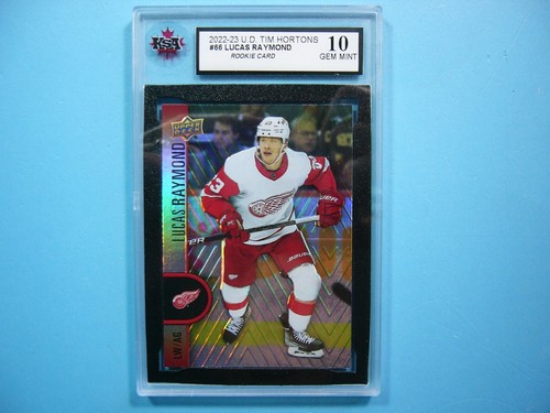 2022/23 UPPER DECK TIM HORTON'S HOCKEY CARD 66 LUCAS RAYMOND ROOKIE RC ...