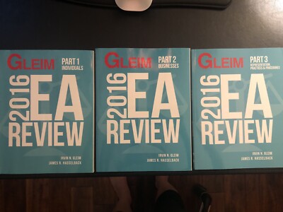 2016 Gleim EA Exam Prep Enrolled Agent Parts 1, 2 & 3 LIKE NEW! | eBay