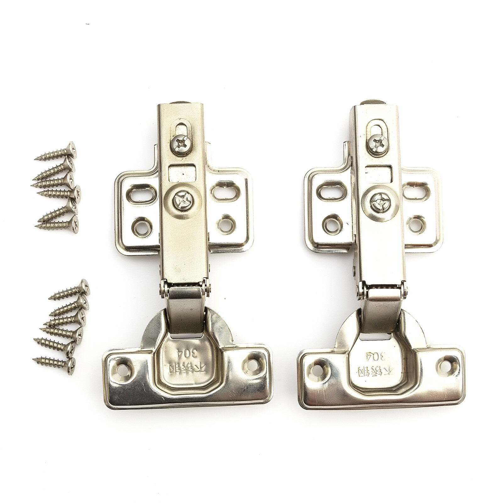 2x Hydraulic Soft Close Hinge Wardrobe Closet Door Full Overlay 35mm ...