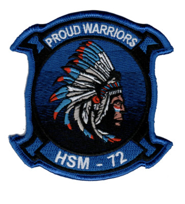 4" NAVY HSM-72 PROUD WARRIORS SQUADRON HOOK & LOOP EMBROIDERED PATCH | eBay